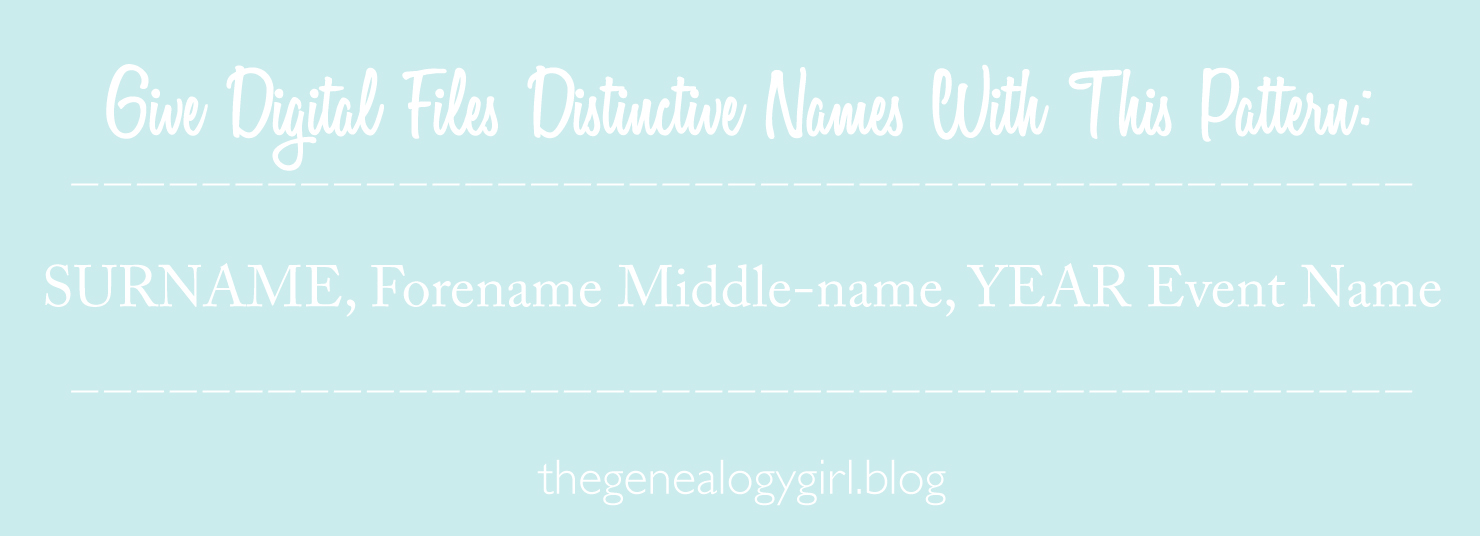 Don’t Lose Track of Your Digital Records – Give Them Distinctive Names ...